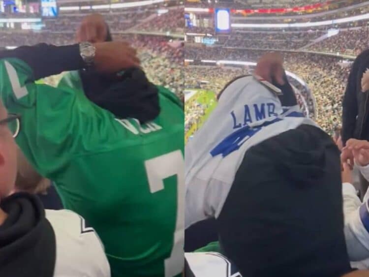 WATCH: Eagles fan changing into a Cowboys jersey mid-game after team's ...