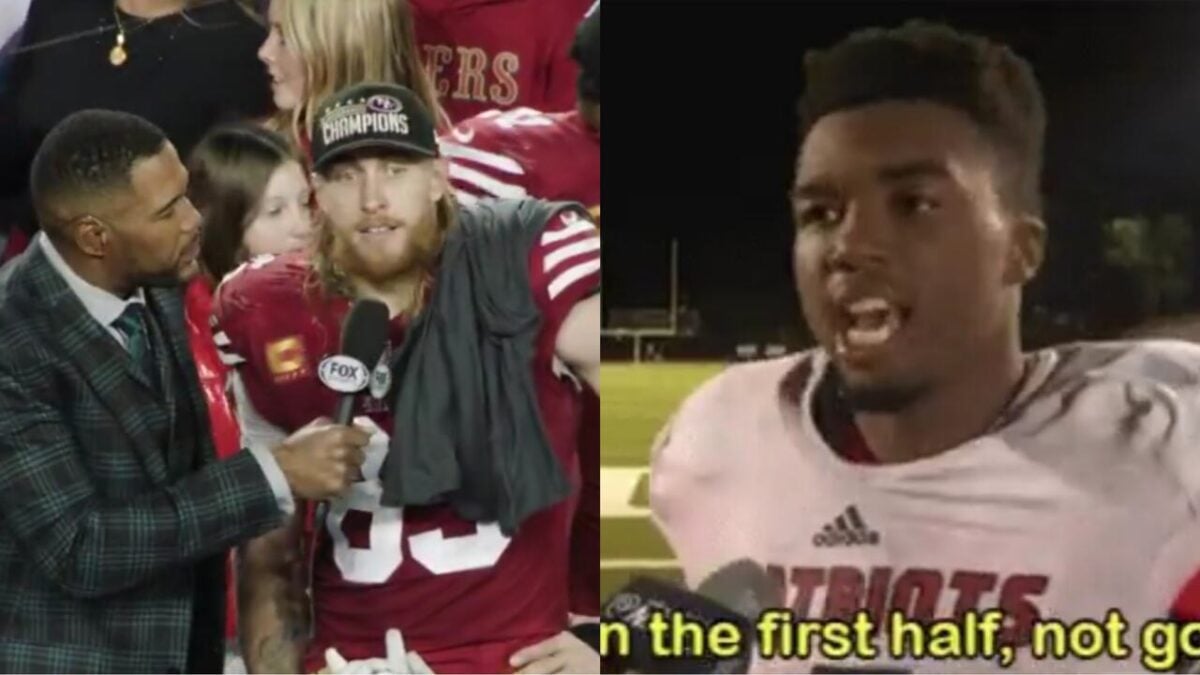 WATCH: "They had us in the first half" - George Kittle channels ...