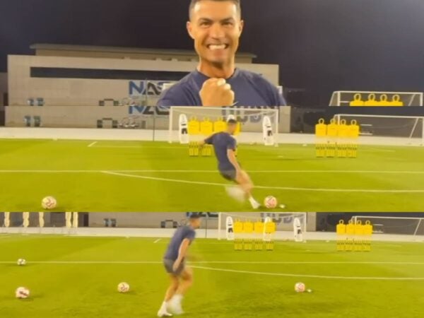 WATCH: Cristiano Ronaldo steps up after Cristiano Jr.'s attempt – Nails ...