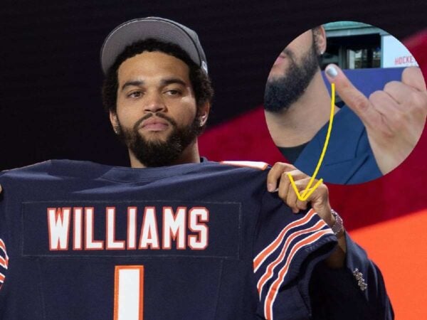 'Savage' Caleb Williams trolls his critics by showing up at the NFL ...