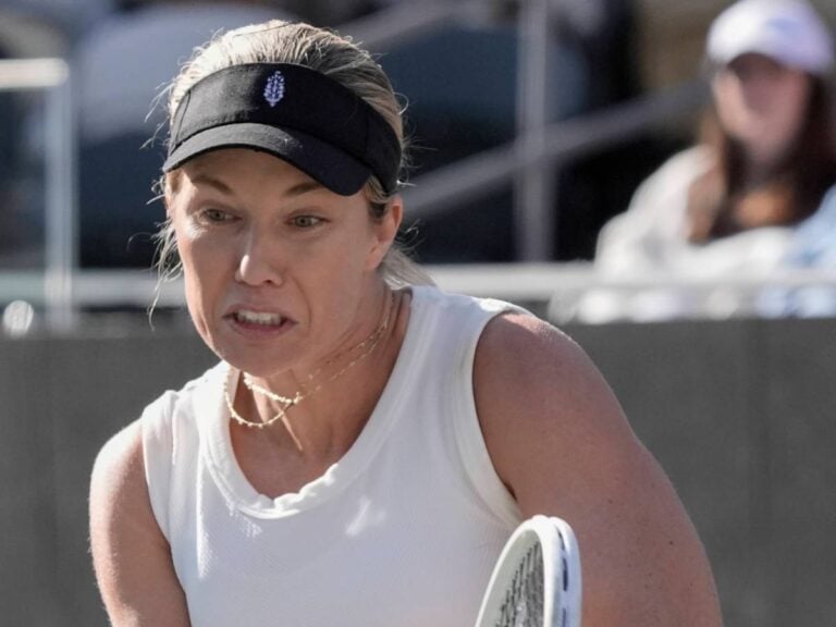 Danielle Collins is on top of the world as she celebrates the ...