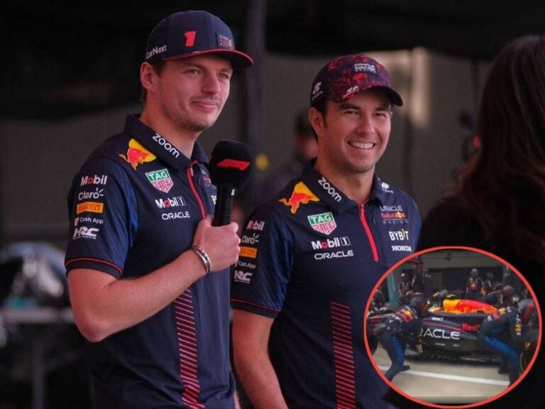 WATCH: Red Bull doublestack Max Verstappen and Sergio Perez with ...