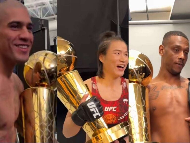WATCH: "LeBron vs Alex, who y'all got?" - UFC 300 stars choke, hug, and ...