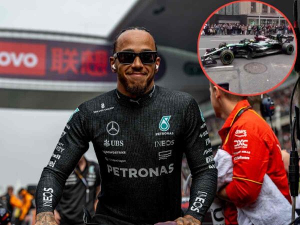 WATCH: Lewis Hamilton treats fans with burnouts in Mercedes W12 in ...
