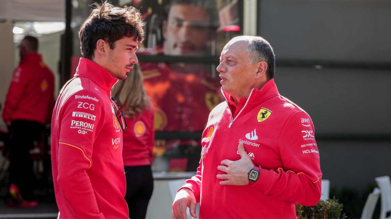 WATCH: Charles Leclerc catches up with Ferrari mechanics in Maranello ...