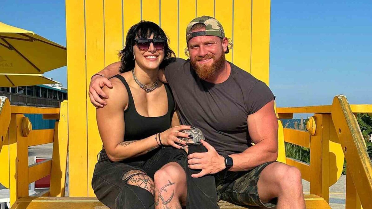 Rhea Ripley posts a stunning photo with husband Buddy Matthews wishing ...