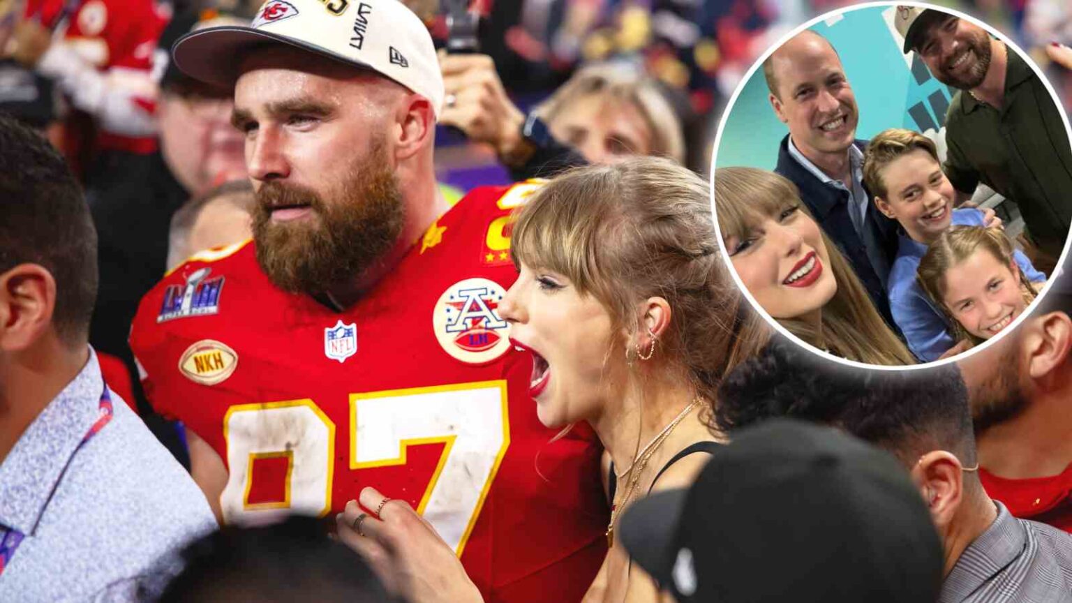 Taylor Swift and Travis Kelce grab 'Royal Selfie' with Prince William ...