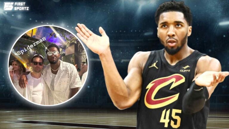 Donovan 'Spida' Mitchell breaks internet with iconic picture with Tobey Maguire