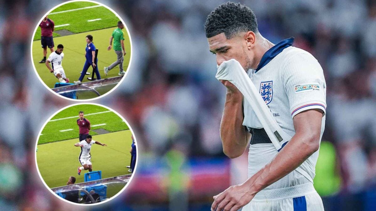 WATCH : Frustrated Jude Bellingham kicks water cooler in anger as ...