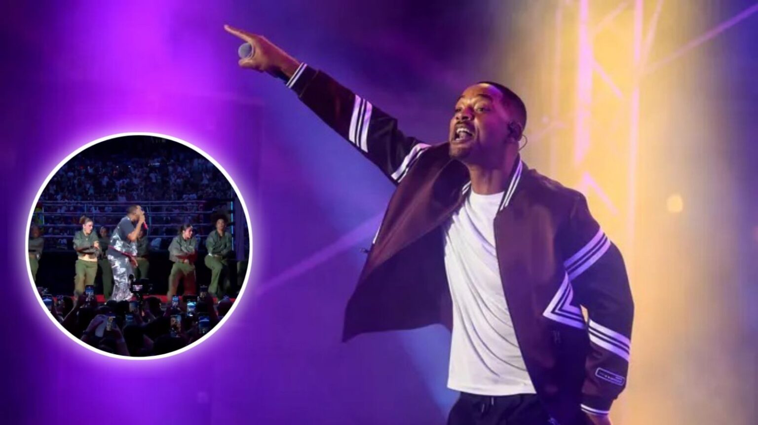 "Kind of cringe" - Will Smith sings iconic rap to 85,000 sold out crowd ...