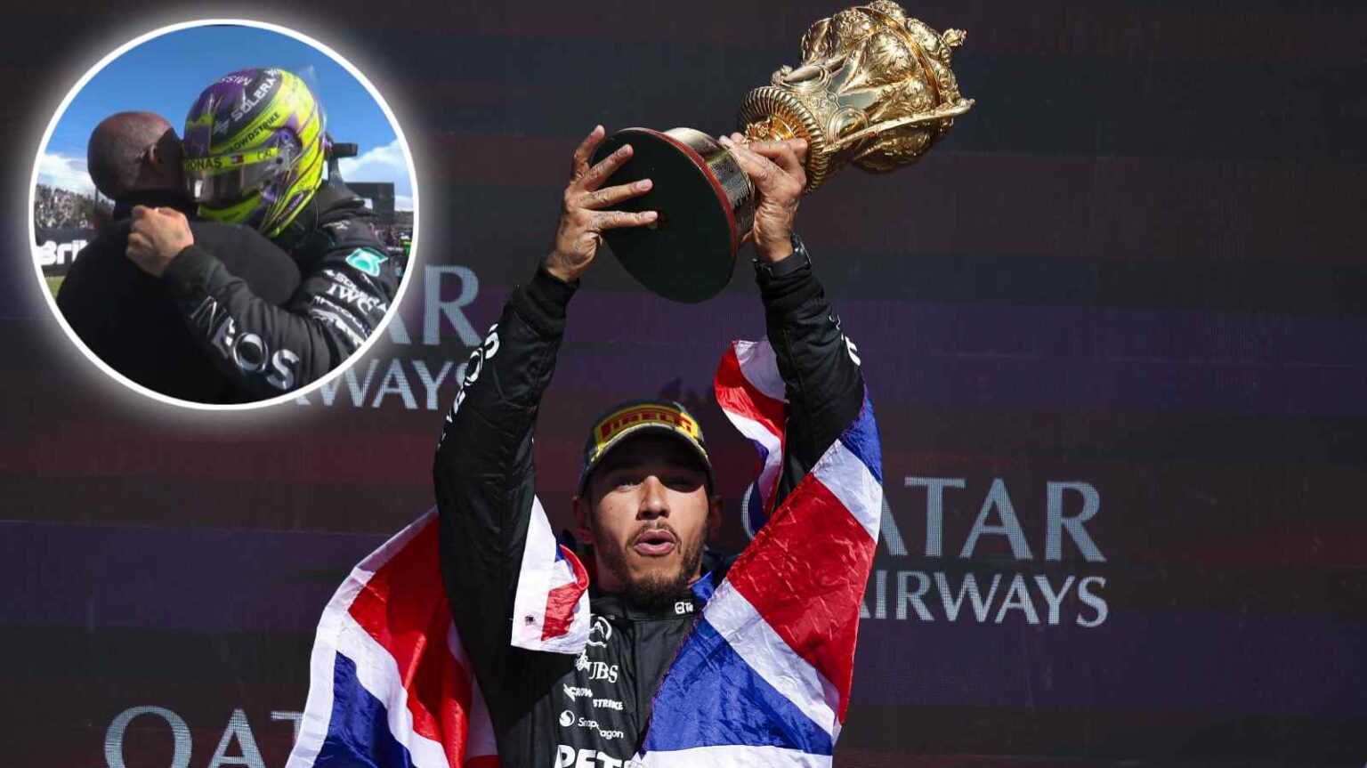 WATCH: Lewis Hamilton cries his heart out as he hugs father Anthony ...