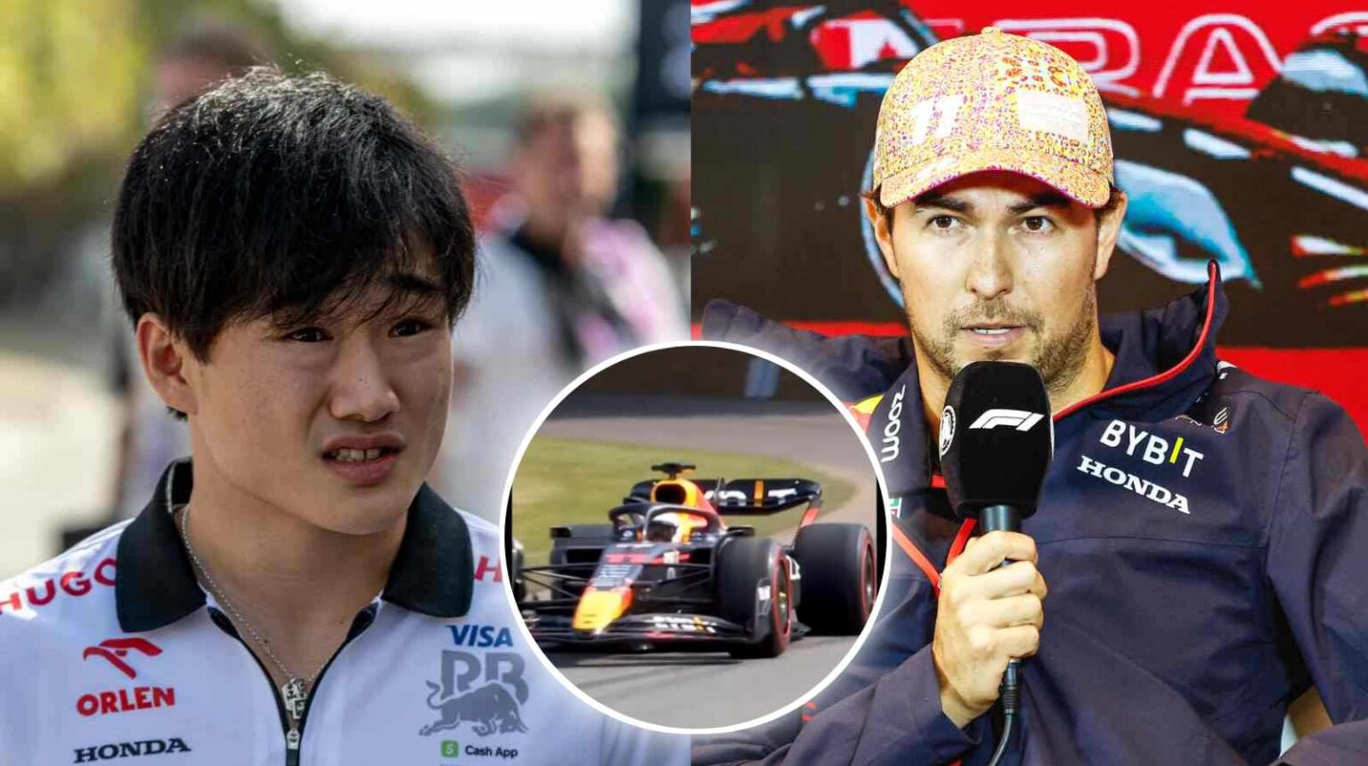 WATCH: Yuki Tsunoda takes Sergio Perez's RB18 for a spin with an open helmet at Goodwood ...