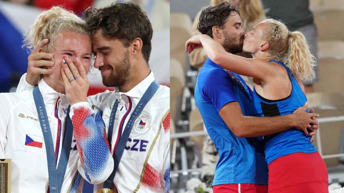 Katerina Siniakova and Tomas Machac, who broke up right before Paris ...