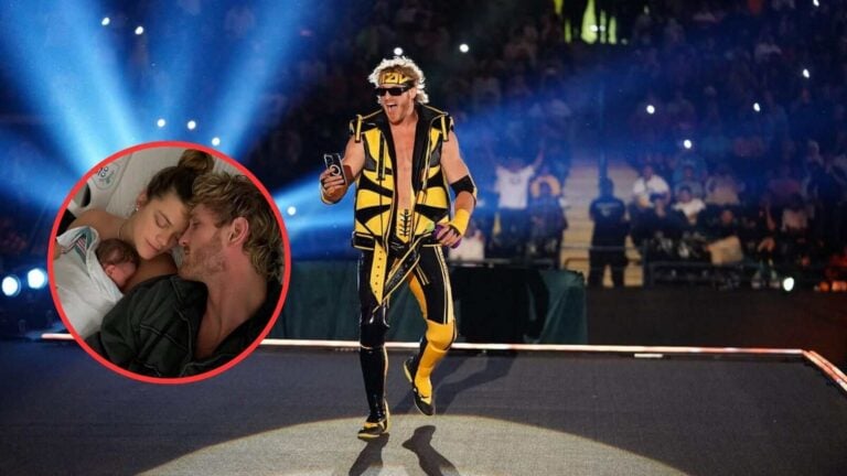 Amid his WWE absence, Logan Paul and fiancée Nina Agdal welcome their ...