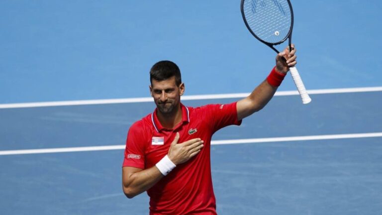 Novak Djokovic shows iconic dance moves on Davis Cup duty for Serbia