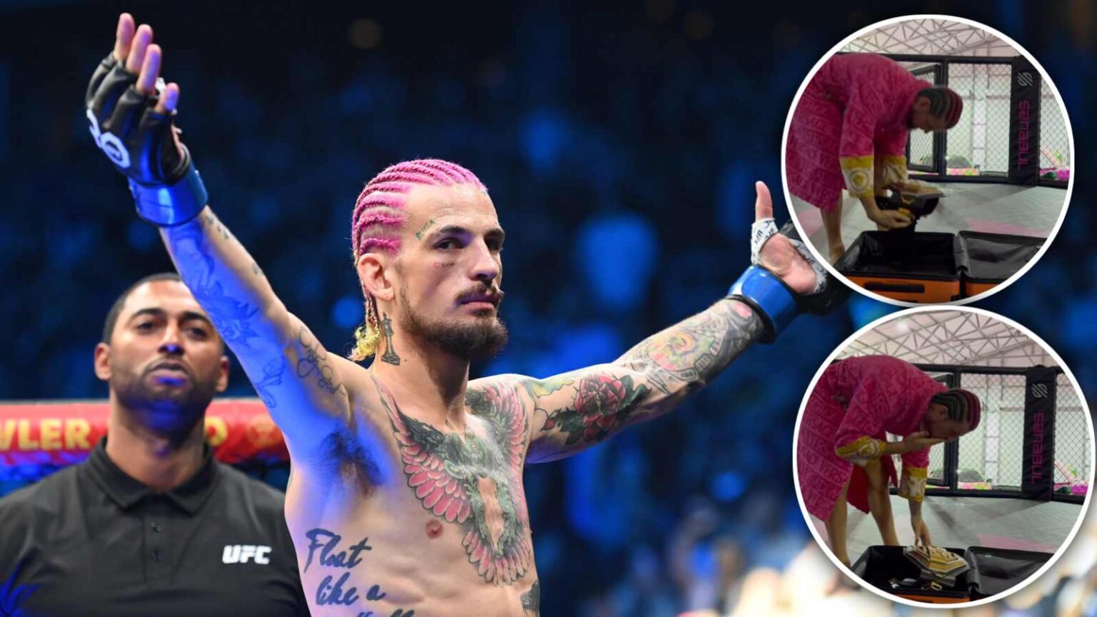 Sean O'Malley's UFC belt gets 'Paul Walker' tribute in Pink Lamborghini ...