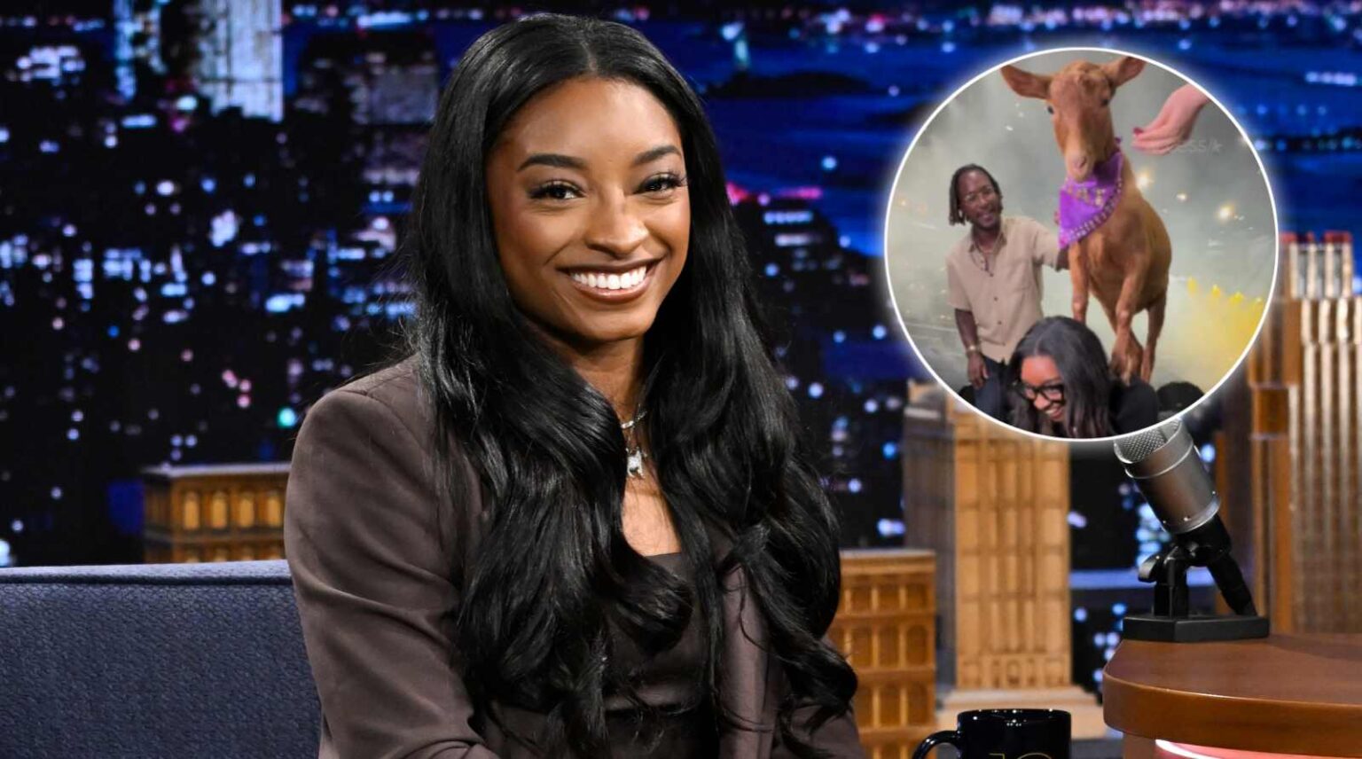 Goat on GOAT! Simone Biles finds new partner for gymnastics routine