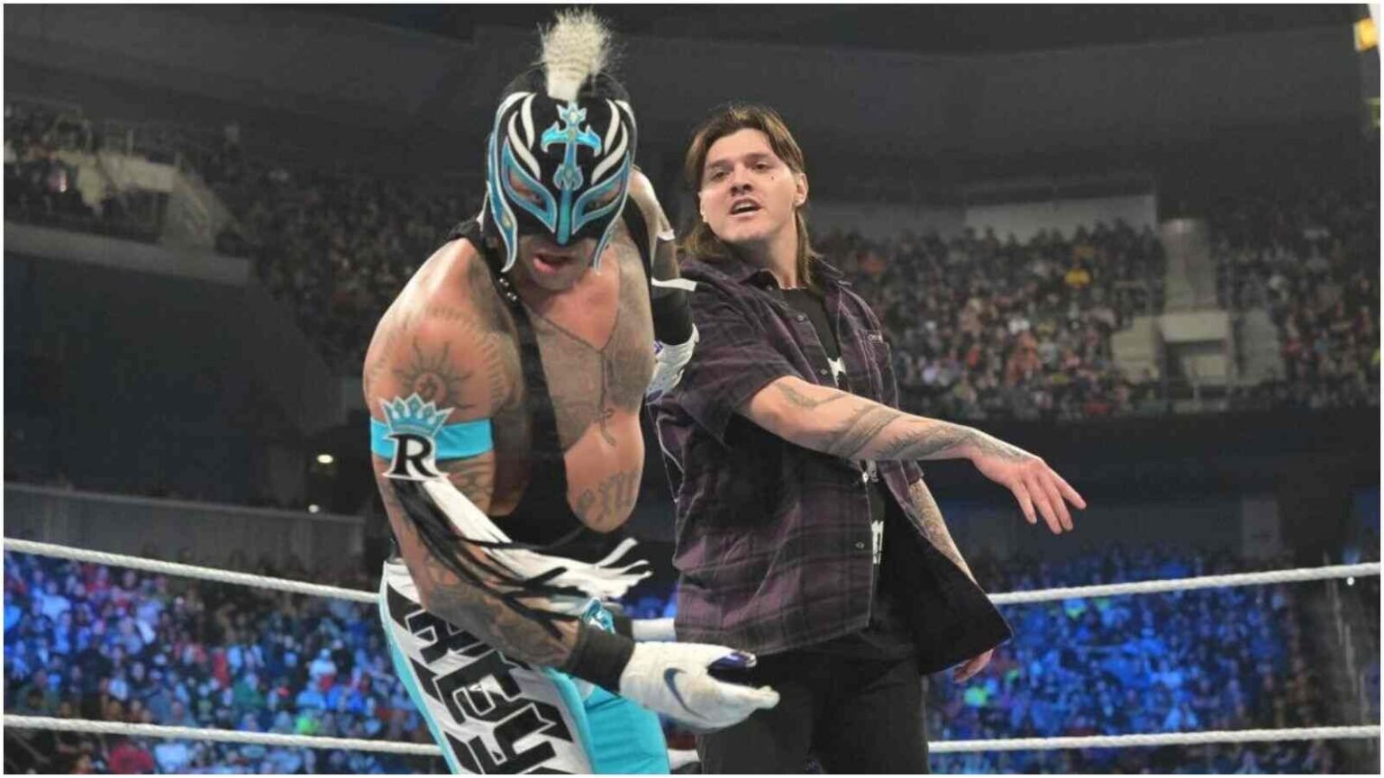 "Telling his old a**," Dominik Mysterio says he wants his father Rey ...