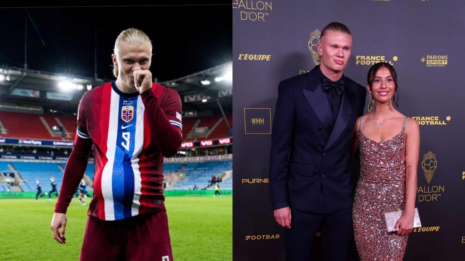 Erling Haaland announces having a child with girlfriend Haugseng ...