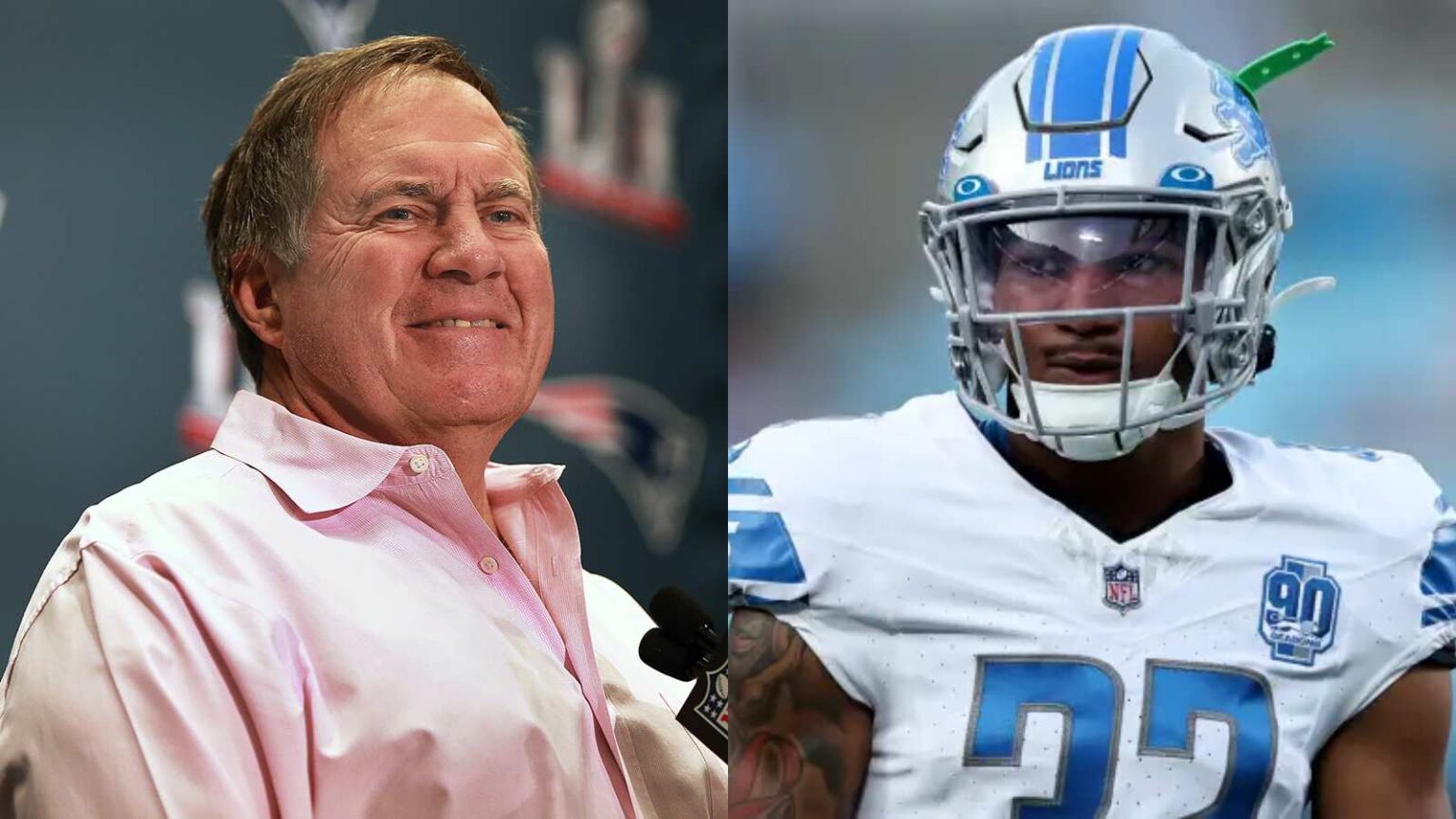 Bill Belichick advocates for rule change after Lions' Brian Branch ...