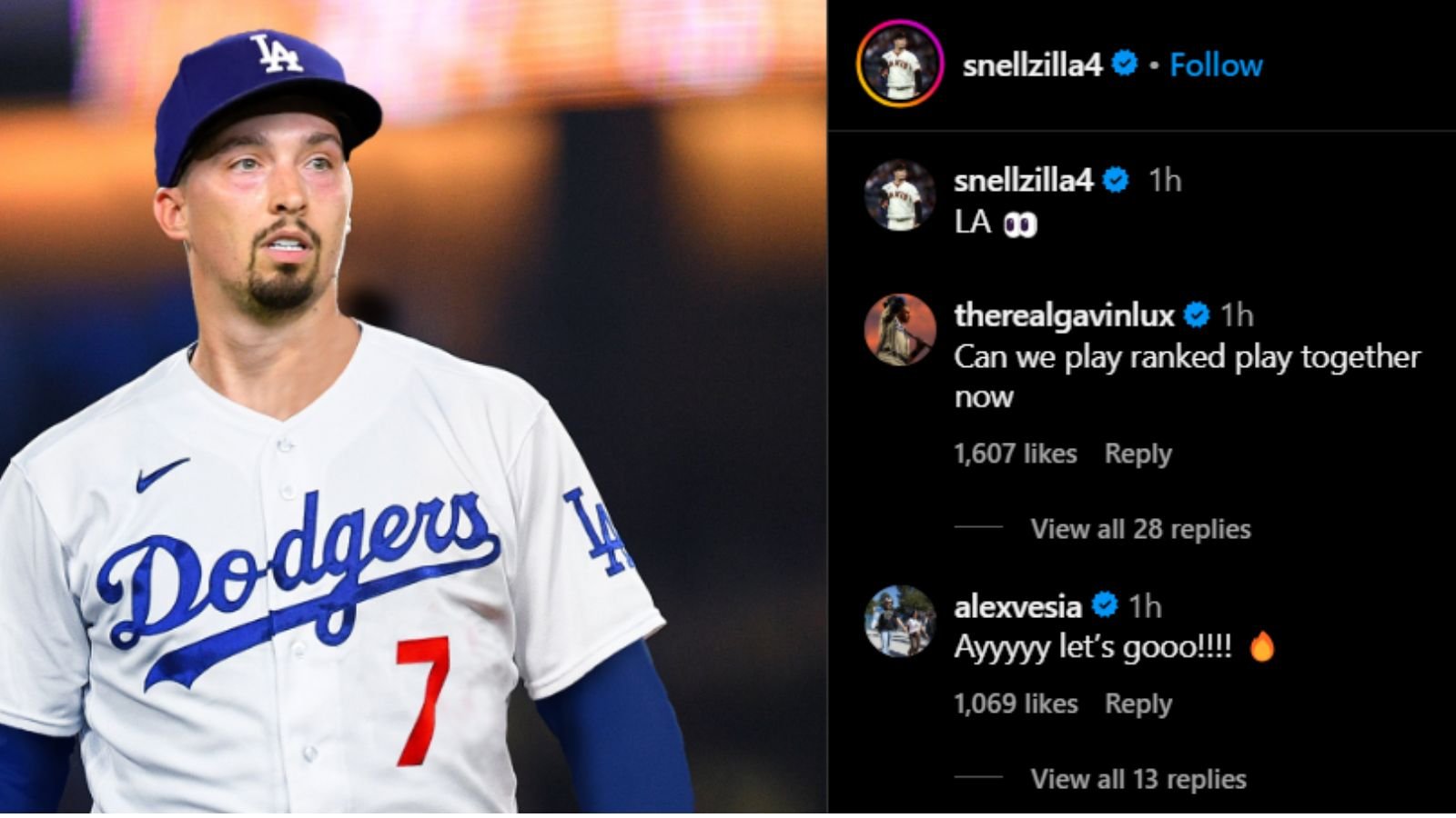 Dodgers stars Gavin Lux and Alex Vesia share HILARIOUS reactions to ...
