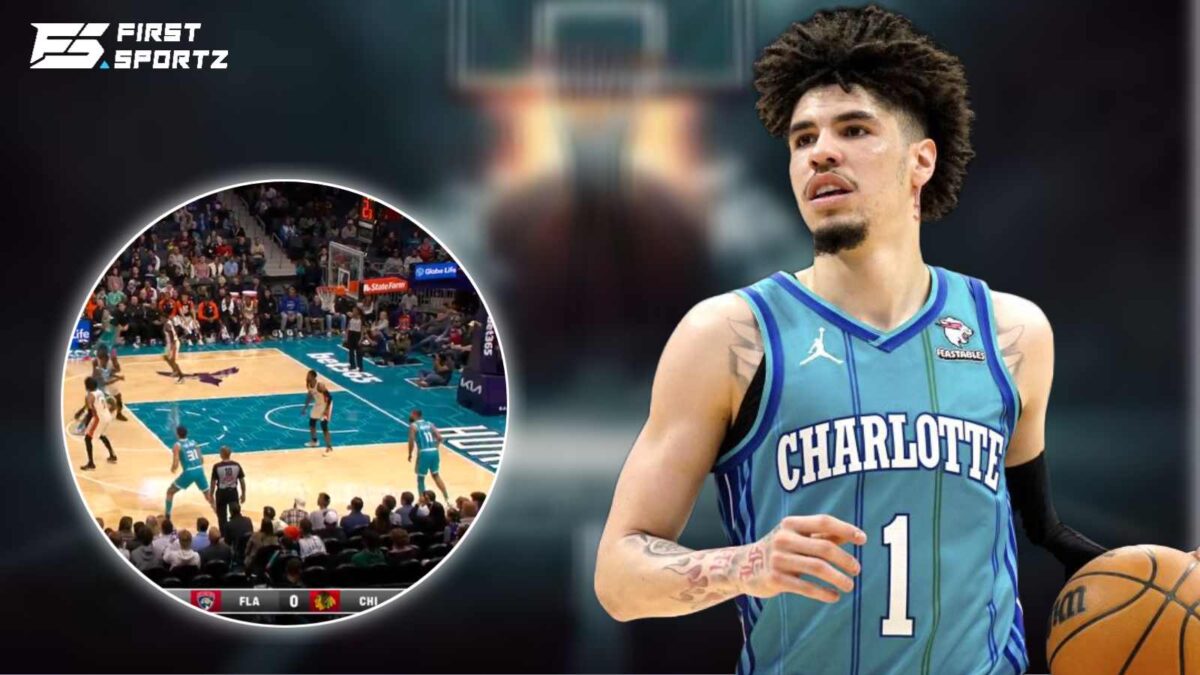 WATCH: Hornets announcer goes WILD after LaMelo Ball's crazy logo three ...