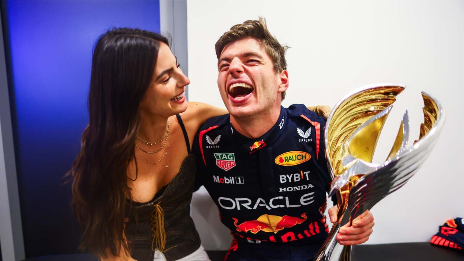 Kelly Piquet shares adorable message as "baby" Max Verstappen wins F1 ...