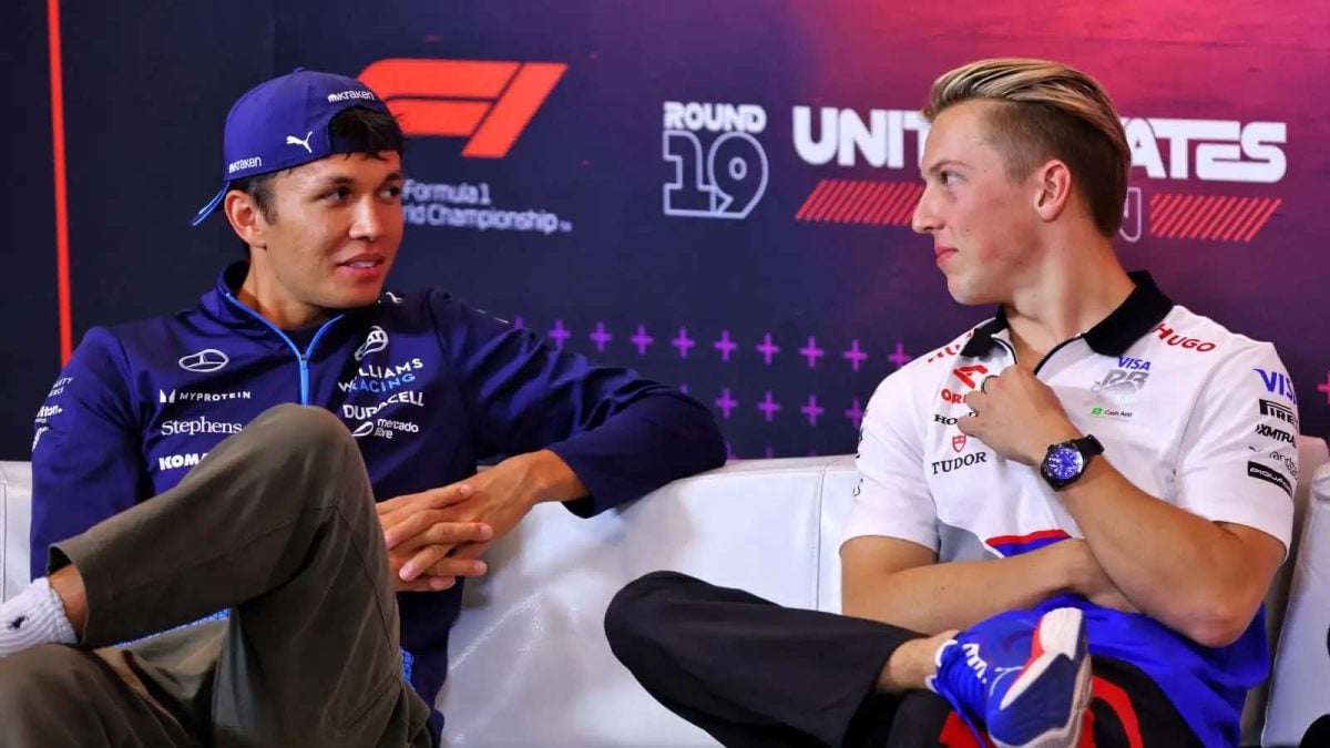 Liam Lawson jokes Alex Albon 'got sick of him' over asking questions ...