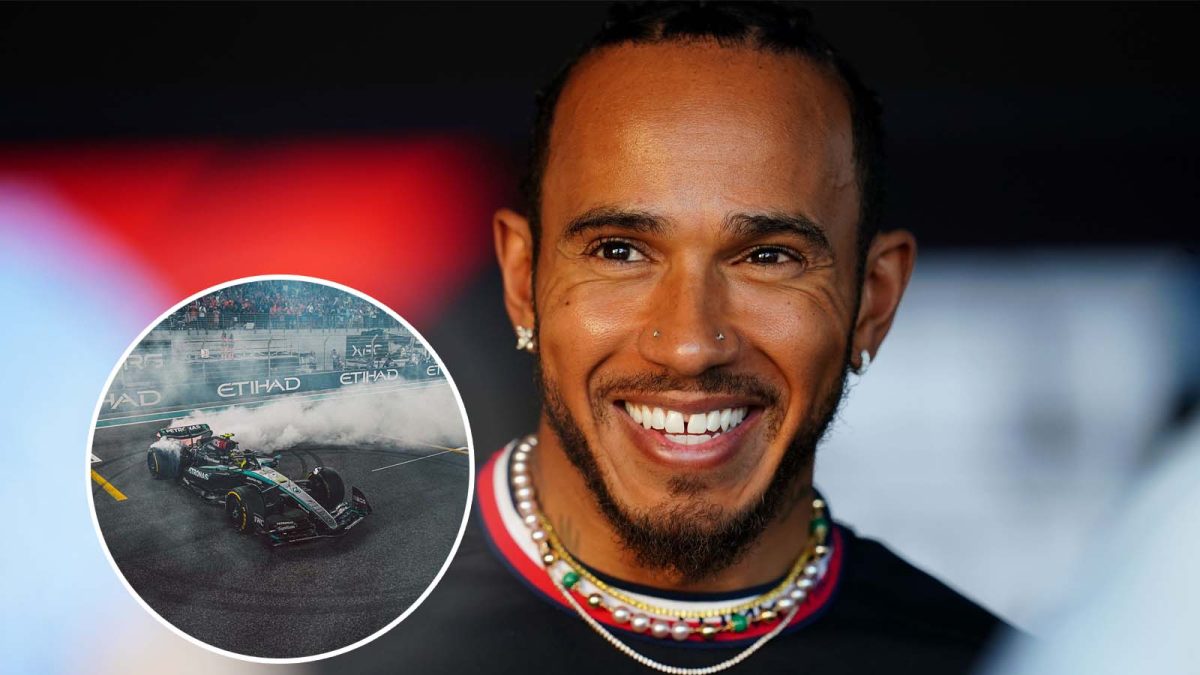 (Video) Lewis Hamilton does donuts for the last time in a Mercedes ...