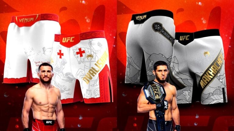 UFC 311: Custom fight shorts for champs Islam Makhachev, Merab ...
