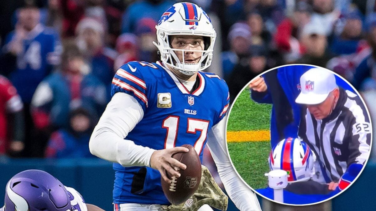 NFL referee Bill Vinovich conversation with Bills Josh Allen after ...