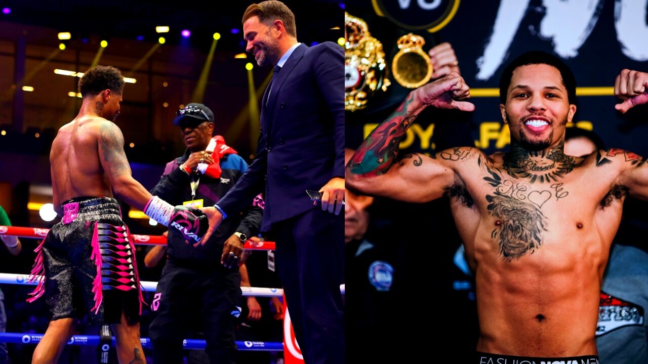 Gervonta Davis mocks Shakur Stevenson TKO win with one-word reaction