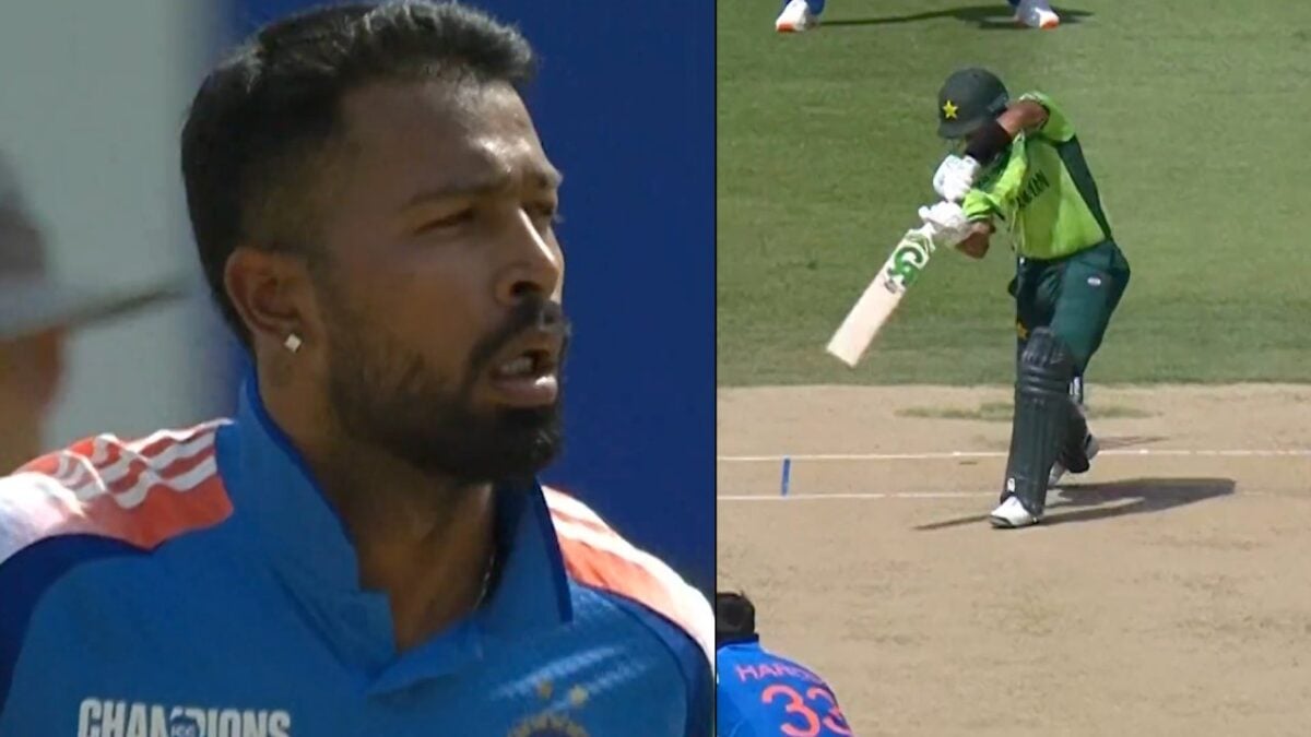 WATCH: Hardik Pandya gives Babar Azam a send-off after dismissing him in Dubai