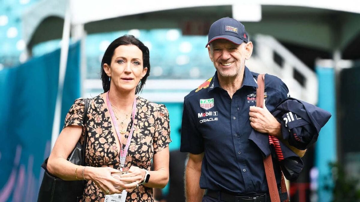 Adrian Newey's wife Amanda Newey bids farewell to aero genius for 'five years' over Aston Martin ...
