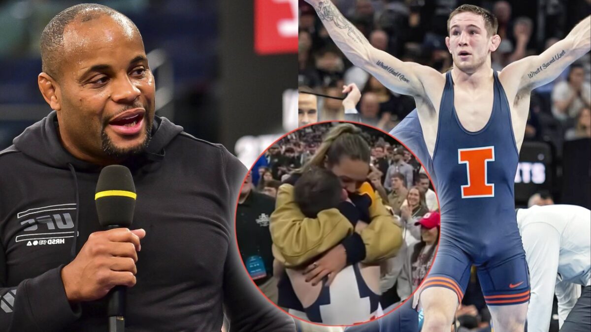 Daniel Cormier loses it on commentary as Lucas Byrd kisses 6-foot-2 GF ...