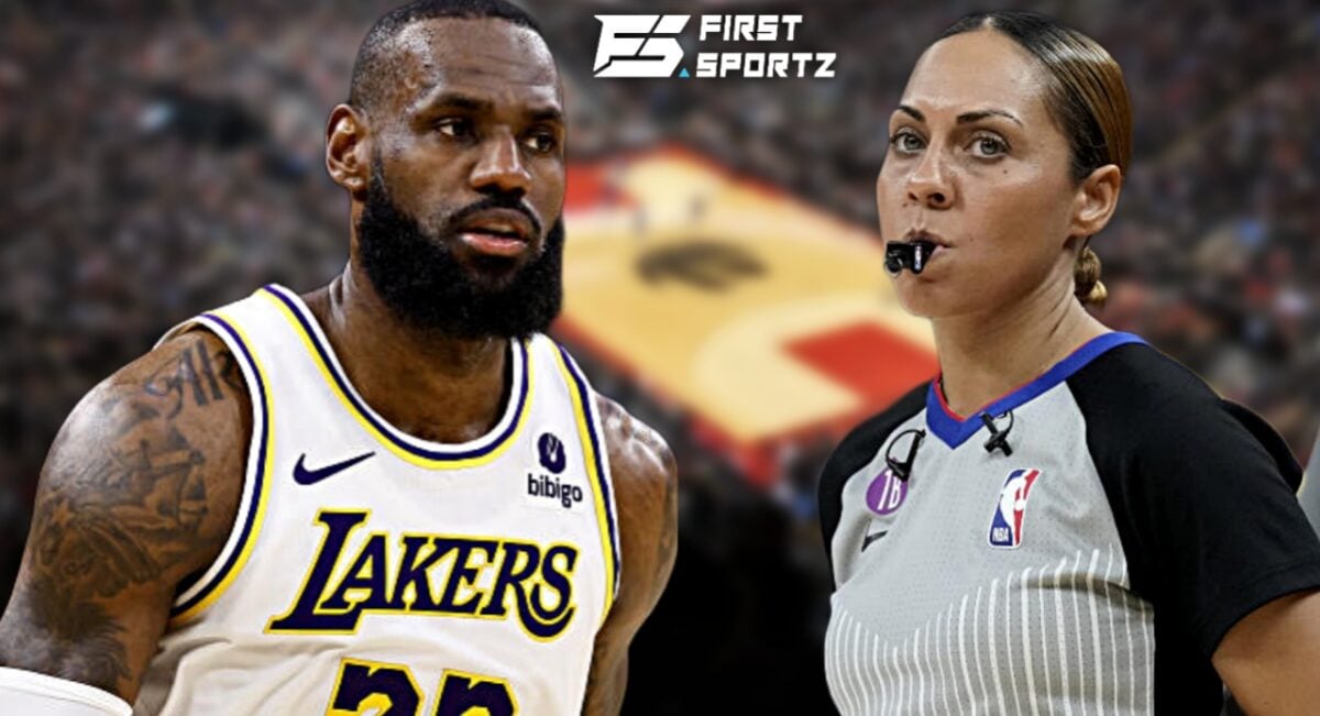 This female referee is going viral for impersonating LeBron James at ...