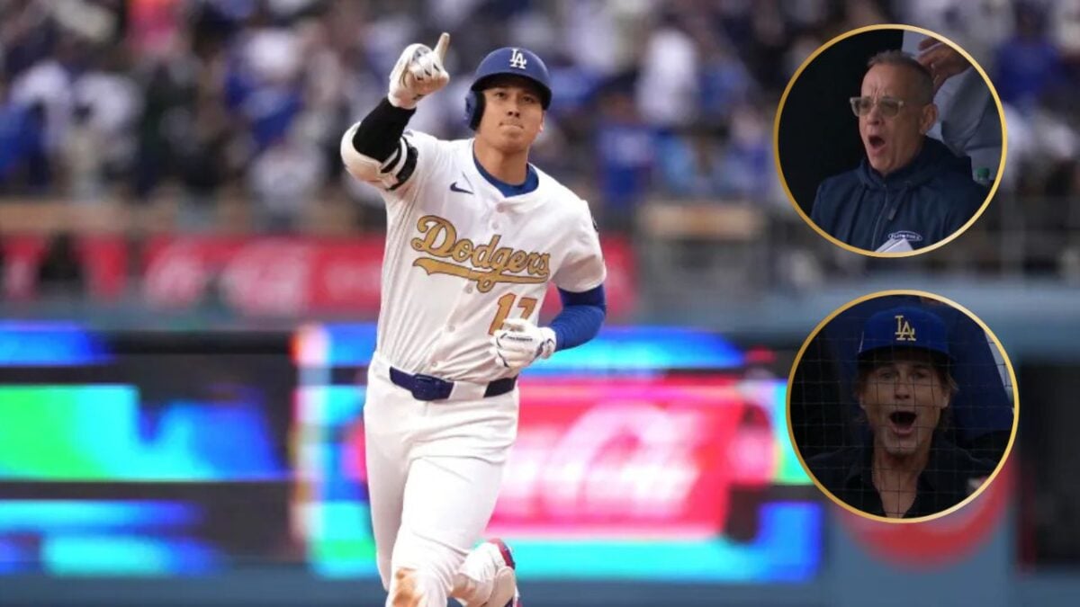 WATCH: Shohei Ohtani leaves celebs Tom Hanks and Rob Lowe in AWE following home run against Tigers
